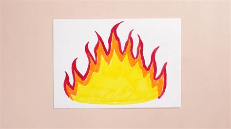 How To Draw A Fire Flame Step By Step