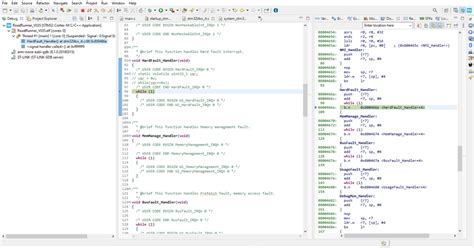 Getting Hard Fault Handler Issue While Running Stmicroelectronics Community