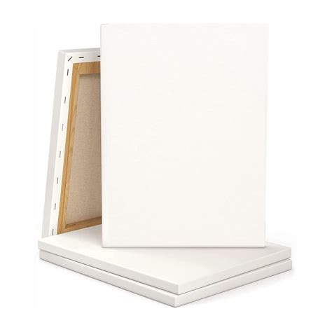 Single Artist 16×24 Inches Primed And Stretched Blank Canvas White