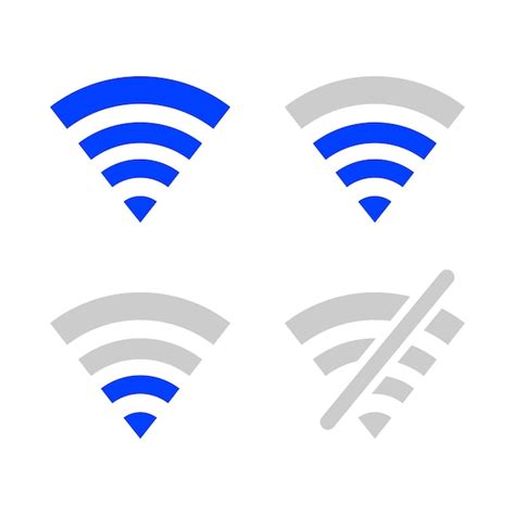 Premium Vector Wifi Signal Good Bad Strength Level Icon Vector Graphic Set Mobile Antenna