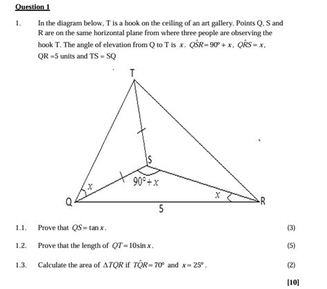 solved question 1in the diagram below t ﻿is a hook on the