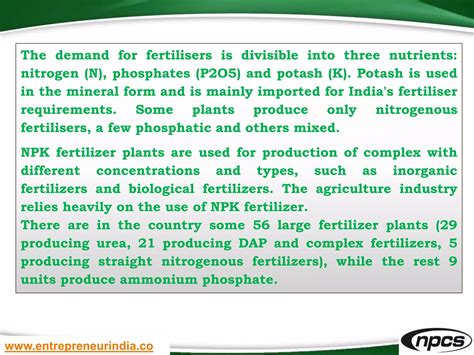 Complex Npk Fertilizer Manufacturing Plant Detailed Project Report