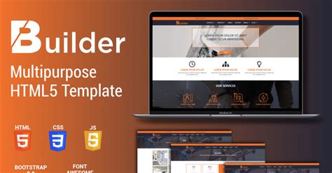 Builder Responsive Html5 Template Web For Construction Companies
