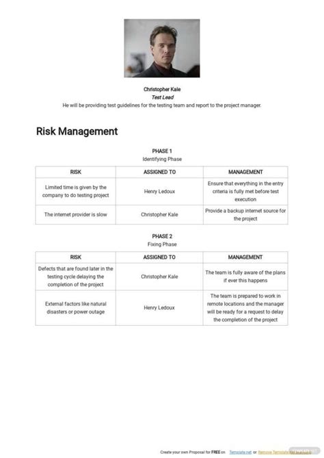Software Functional Test Plan Template Free Pdf Google Docs Word Template Intended For