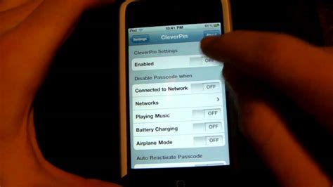 Cleverpin Passcode Lock Features Free Cydia App Iphone 3gs 4 Ipod
