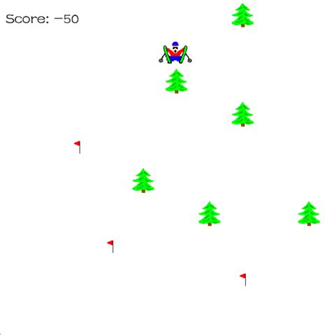 Python游戏开发，pygame模块，python实现滑雪小游戏pygamespritespritecollide Skier 遇到树