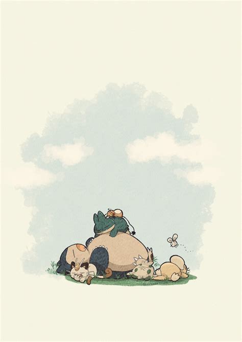 Meowth Snorlax Psyduck Dedenne Cutiefly And More Pokemon Drawn By Zozozoshion Danbooru