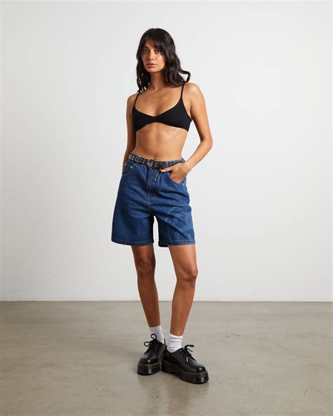 Ss Link Denim Shorts In Dark General Pants Co