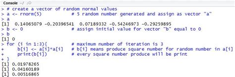R Lesson 1 For Loop