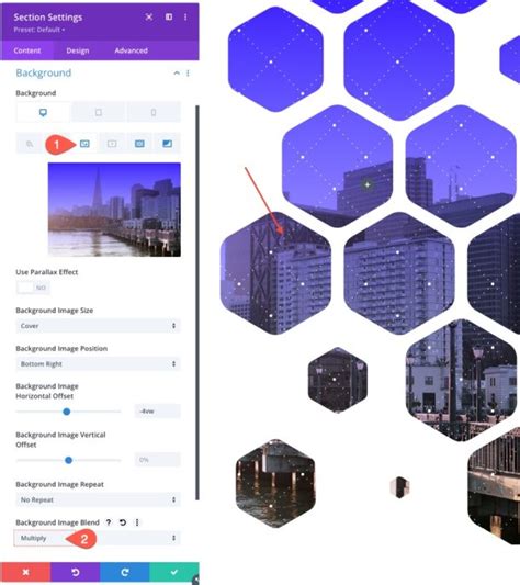 how to use divi s background masks and patterns for a hero section