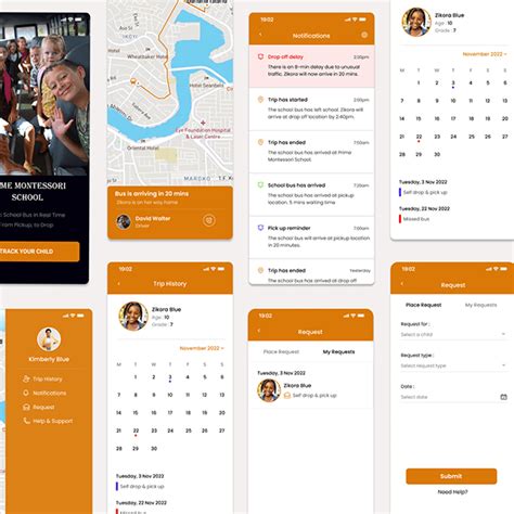 UI Design Babe Bus Tracking App Behance