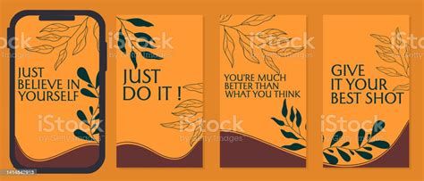 소셜 미디어 이야기에 대한 동기 부여 인용 템플릿 갈색 색상 미적 디자인 배경 주제에 대한 스톡 벡터 아트 및 기타 이미지 배경 주제 자기애 0명 Istock