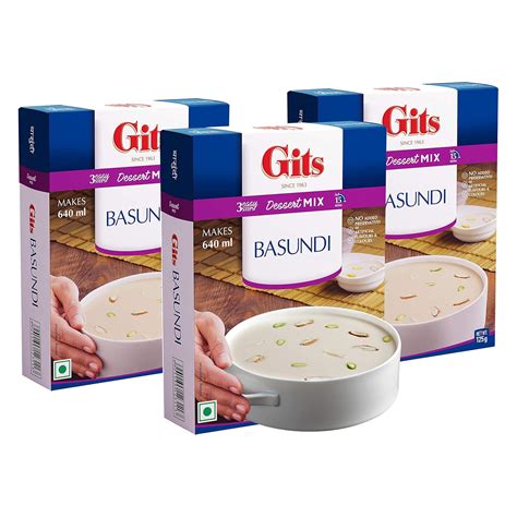 Gits Instant Basundi Dessert Mix Pure Veg Indian Sweet And Dessert
