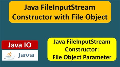 Example Of Fileinputstream Constructor Accept File Object Java Io