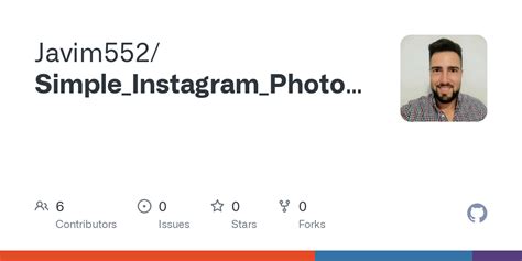 GitHub Javim Simple Instagram Photo HTML CSS