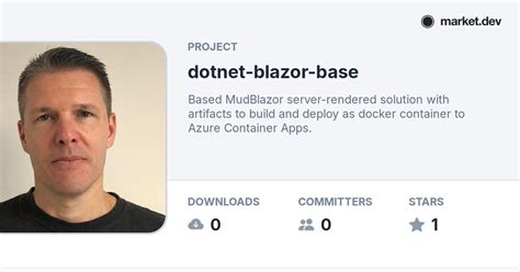 Dotnet Blazor Base Ecosystem Directory Marketdev