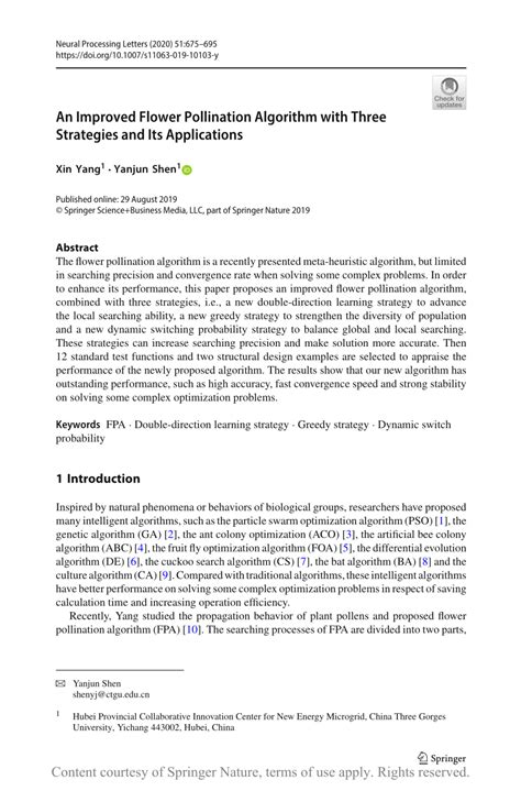 an improved flower pollination algorithm with three strategies and its