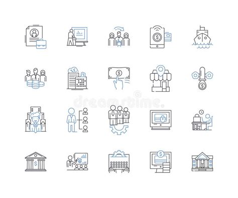 Shipment Services Line Icons Collection Logistics Shipping