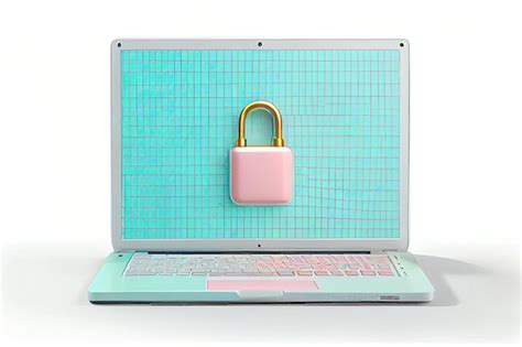 Premium Photo Computer With Lock Concept Of Cyber Security And