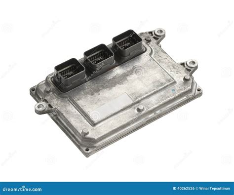 Engine Control Unit Stock Photo Image Of Olden Metal 40262526