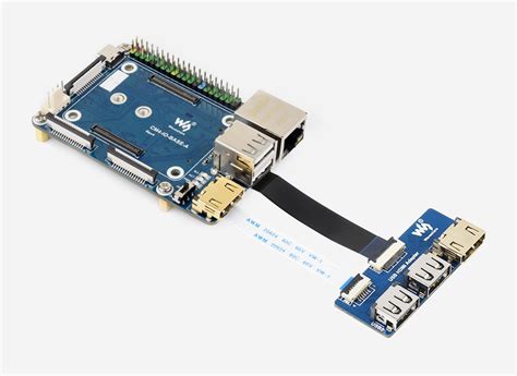 cm4 io base a usb hdmi adapter for raspberry pi compute module 4