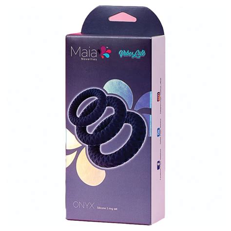 Maia Onyx Silicone Ring Set Of La Sex Shop De M Xico Fluid Juguetes Sexuales
