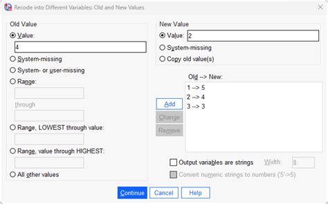 Reverse Coding In Spss Statistics Procedure To Reverse Code Variables