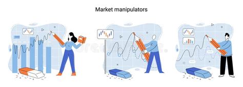 Stock Market Manipulation Characters Analyzing Stock Market Data To