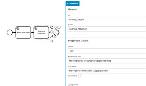 What Is The Required Parameters For Call An Ifs Projection In Workflows