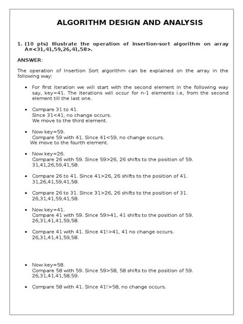 Algorithm Design And Analysis Pdf Time Complexity Algorithms And Data Structures