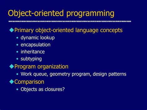 Ppt Modularity And Object Oriented Programming Powerpoint