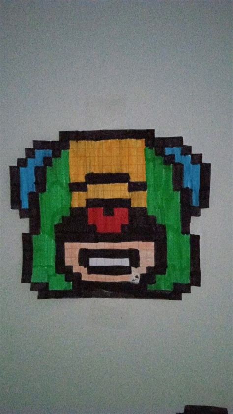 Leon Brawl Stars Pixel Art