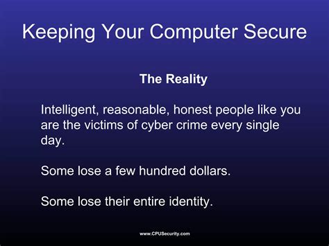 Keeping Your Computer Secure Ppt Antivirus Software Computer Software And Applications