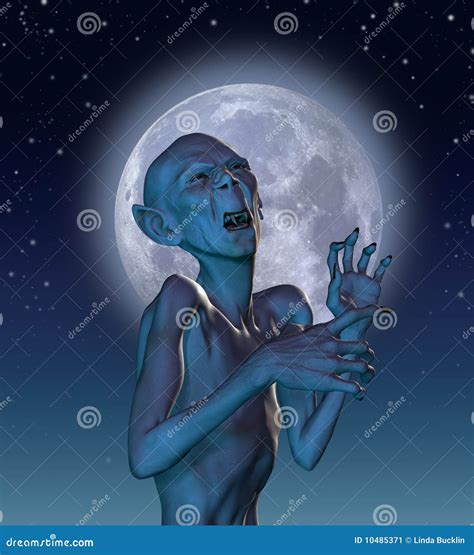 Ancient Vampire In Moonlight Stock Illustration Illustration Of Moon
