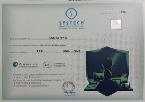 Sarathy S On Linkedin Cybersecurity Ethicalhacking Certification Professionalgrowth…