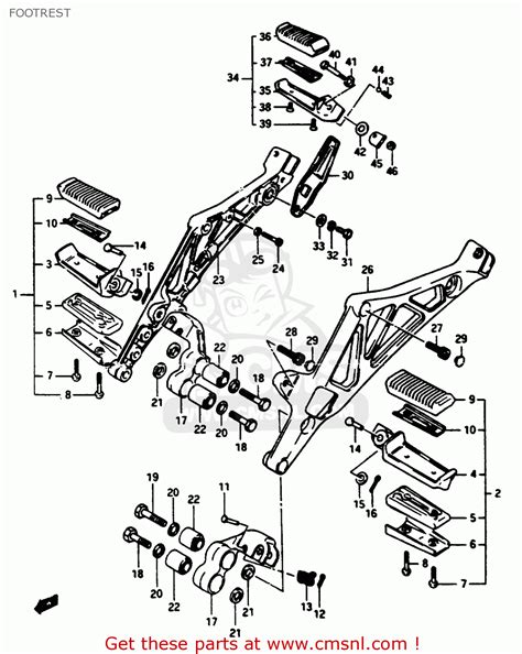 4352031300 Barfr Footrestl Suzuki Buy The 43520 31300 At Cmsnl