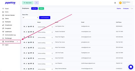 account settings employee attributes onboarding