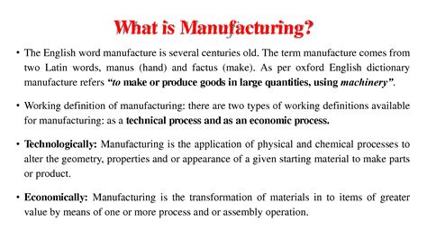 Manufacturing Definition Types Examples And Use As 51 Off