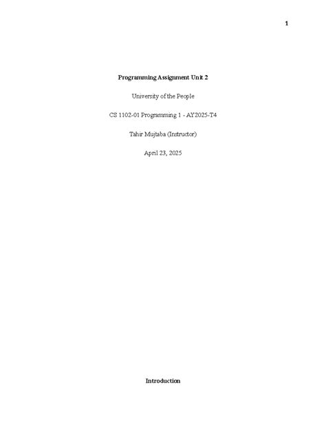 Cs Programming 1 Unit 2 Programming Assignment On Library System Studocu