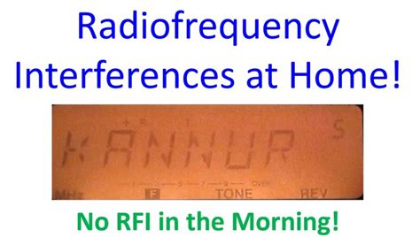 Radiofrequency Interferences At Home Johnsons Techworld