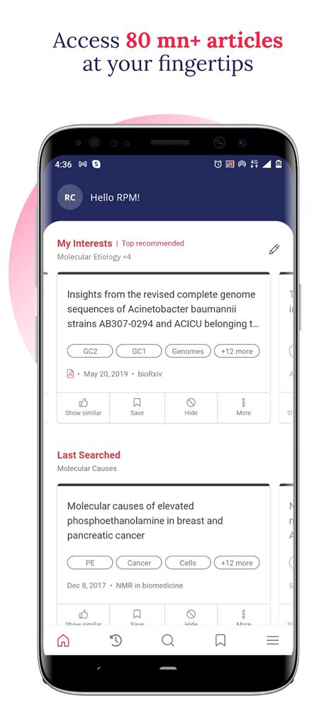 r discovery academic research para android download