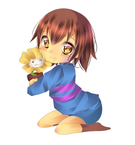 Undertale Frisk And Flowey By Im Strange On Deviantart