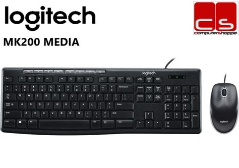 Logitech Mk200 Media Wired Keyboard And Mouse Combo Lazada