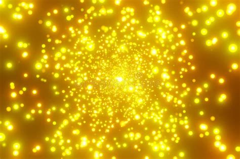 Abstraction Background Screensaver For Text Copy Space Luminous Particles Stock