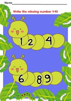 Write The Missing Number By Jelenatuan TPT