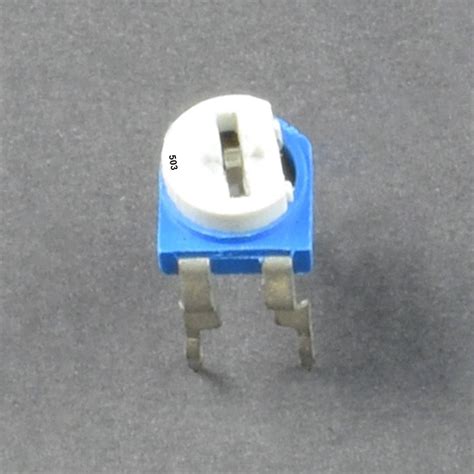 White Blue 50k Ohm Variable Resistor 503 Potentiometer Rees52