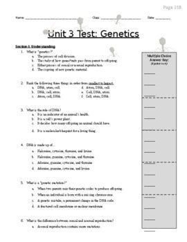 Unit 3 Test Pg318 By MrAsciencedotcom TPT