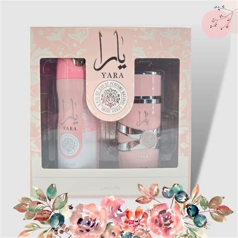 Yara 2 Piece T Set Yara Edp 100ml And Perfumed Spray 200ml By Lattafa Intense Oud