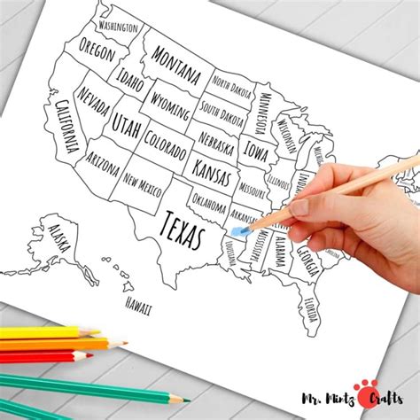 Coloring Page Map Of Usa 2025 Coloring Page Map Of Usa 2025