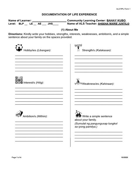 Als Rpl Form 1 Pdf Computing